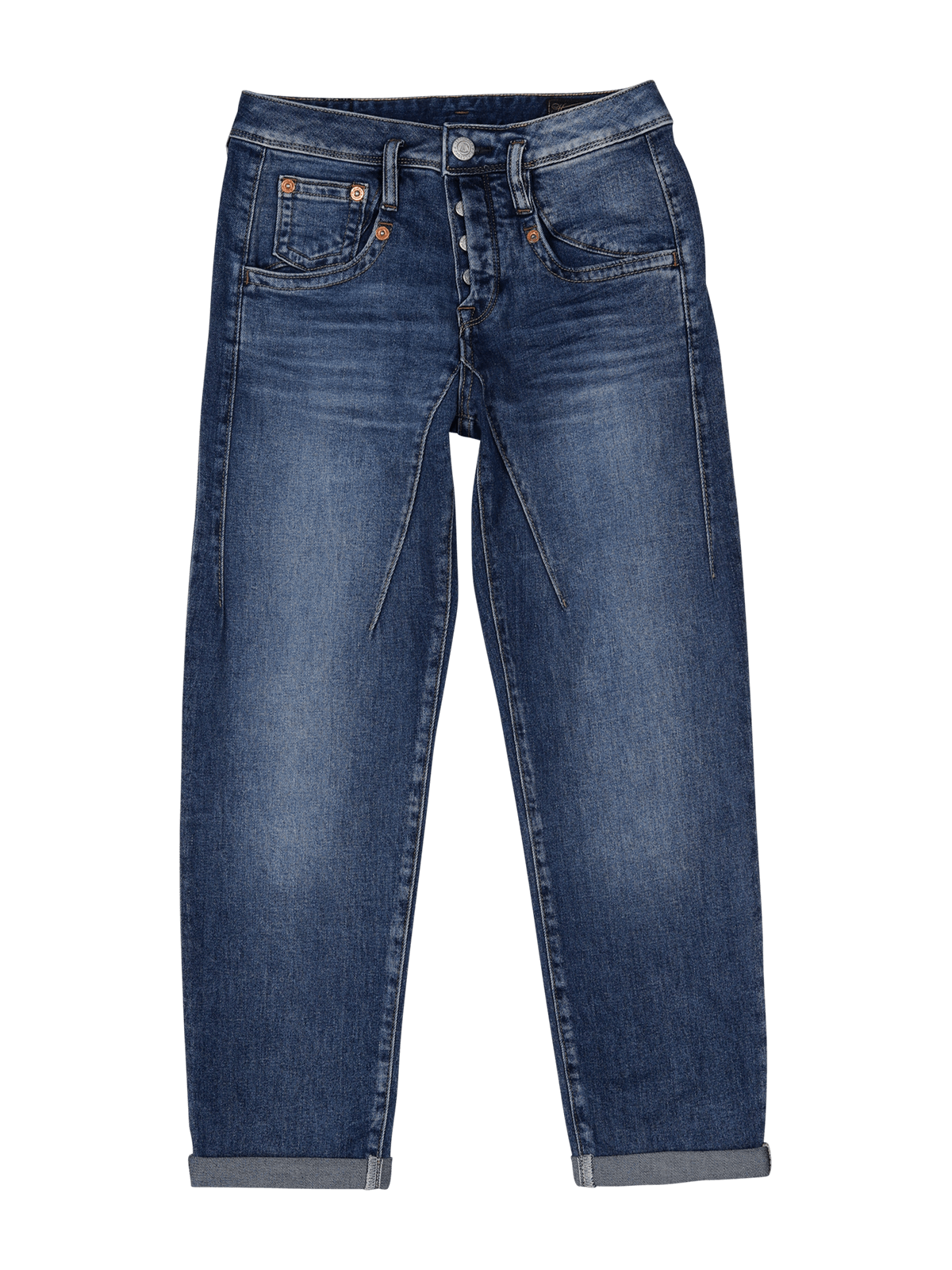Herrlicher Shyra Tap Jeans Relaxed Fit in Medium blue | JEANS.CH