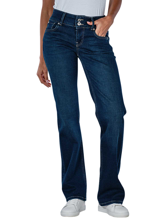 Pepe Jeans Venus Straight Jeans Straight Fit in Mittelblau | JEANS.CH